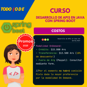 Desarrollo de APIs con Spring Boot - TodoCode
